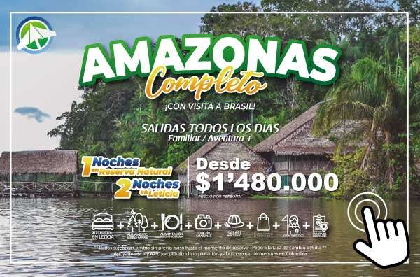 Los Mejores Viajes al Amazonas - Paipa Tours viajes por Colombia y el mundo